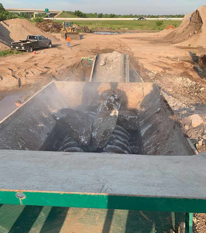 B-400 Concrete, Asphalt & Wood Shredder - Badger Shredders